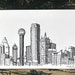 Dallas, Texas Skyline Drawing - Etsy