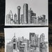 Dallas, Texas Skyline Drawing - Etsy