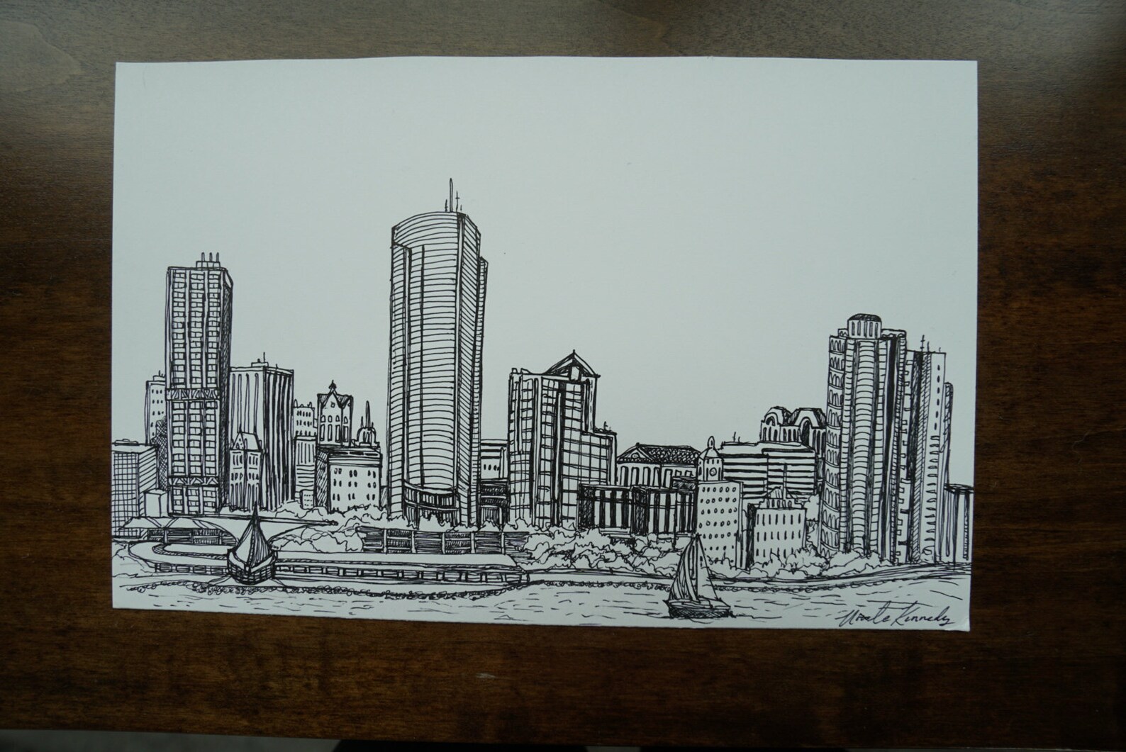 Milwaukee, Wisconsin Drawing Print; Milwaukee DIGITAL DOWNLOAD - Etsy