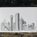 Dallas, Texas Skyline Drawing - Etsy