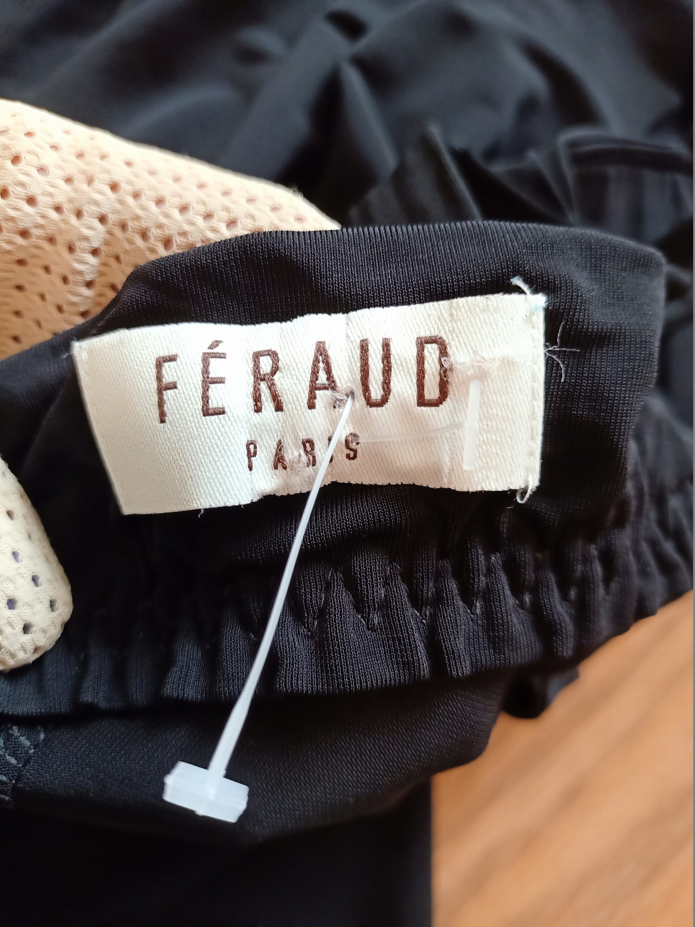 FÉRAUD PARIS vintage Vintage black viscose midi dress Size D | Etsy