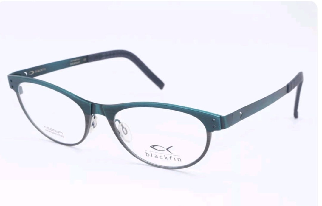 BLACKFIN BF670 COL.379 LA Rochelle Green-gray Titanium Eyeglasses ...
