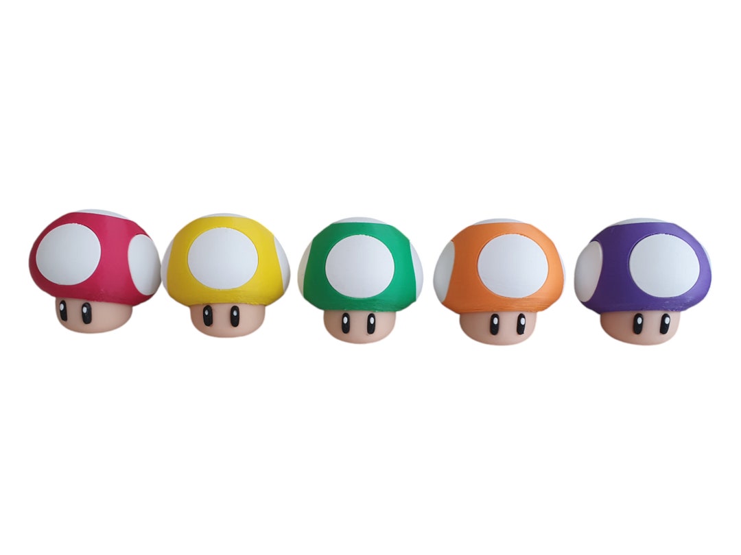 5 Mario Mushrooms - Etsy
