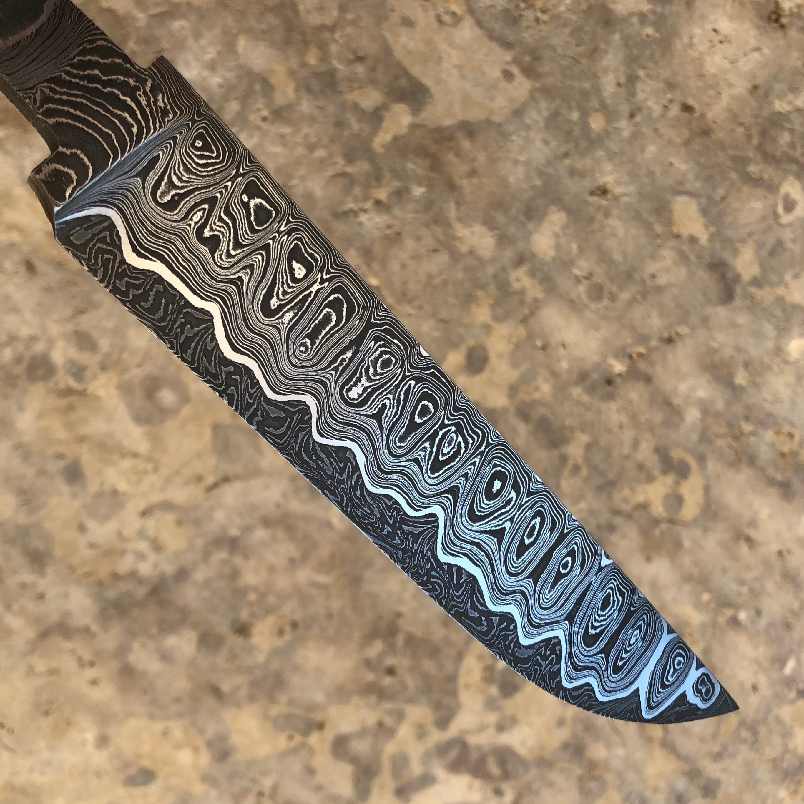 SAN MAI High Carbon Damascus steel blade layered with Nickel | Etsy