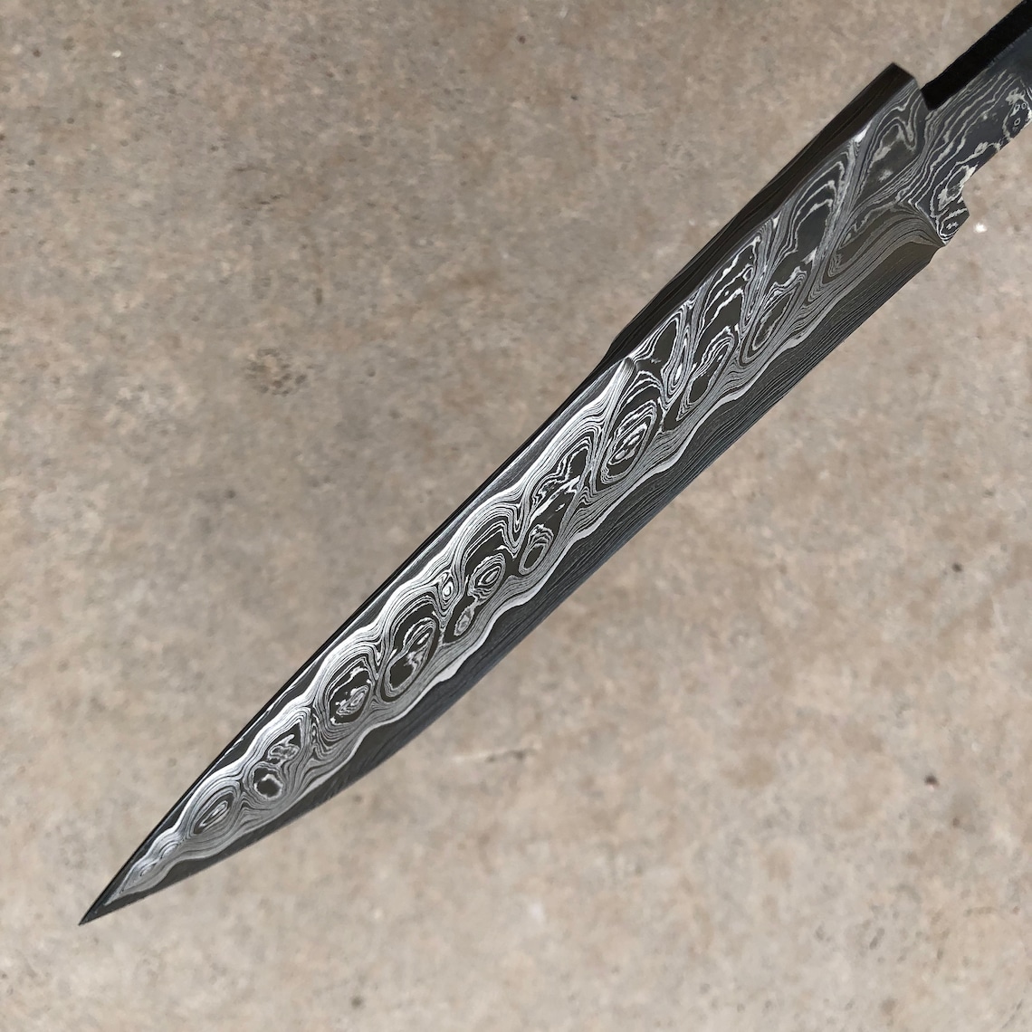 SAN MAI High Carbon Damascus steel blade layered with Nickel | Etsy