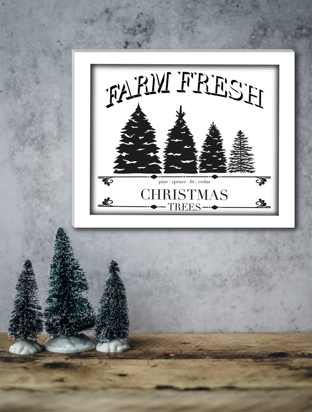 Farm Fresh Christmas Tree Wall Art | Christmas Wall Art | Christmas ...
