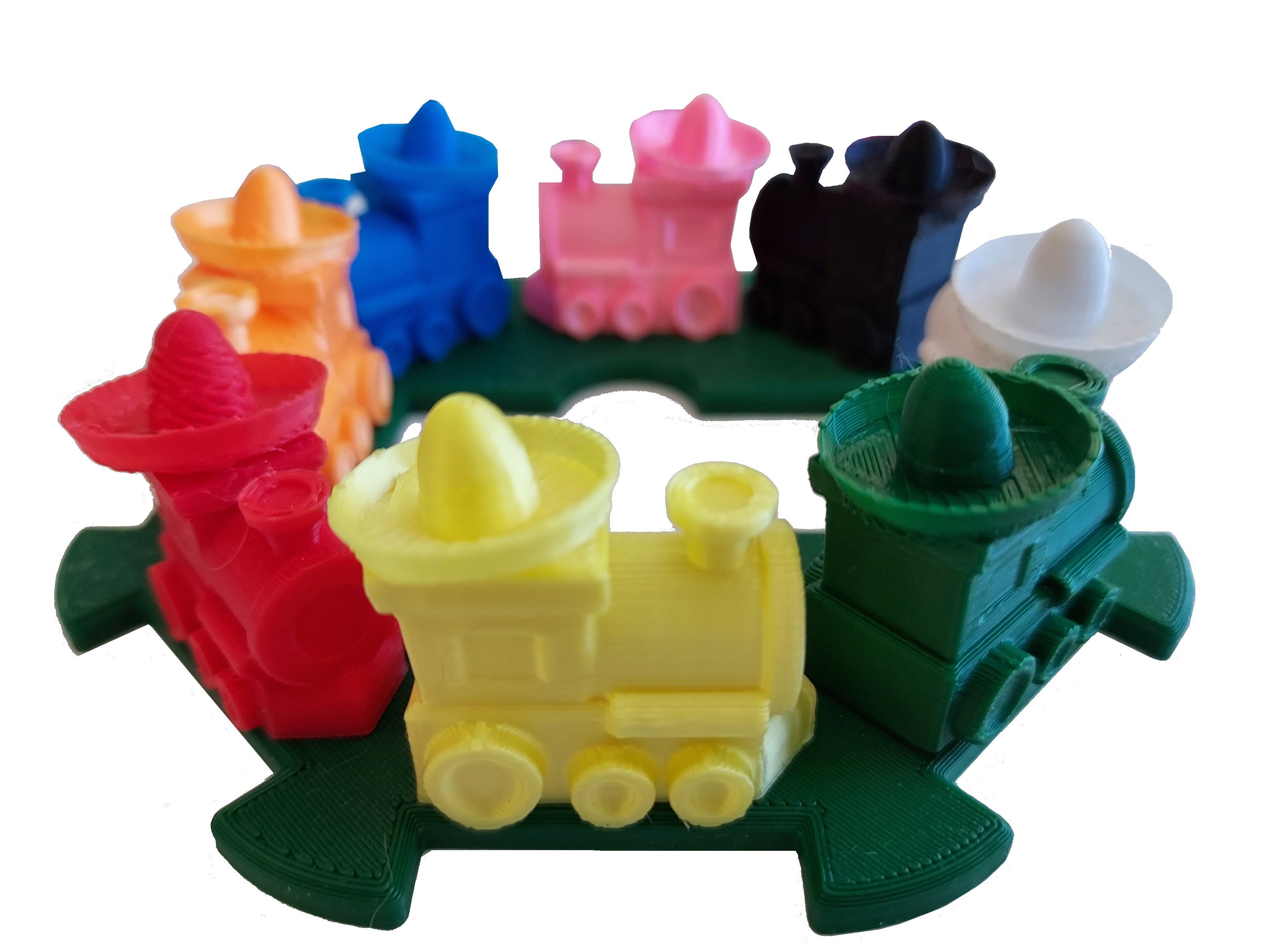 Mexican Trains 8 Cute Train Tokens for Your Domino Game - Etsy