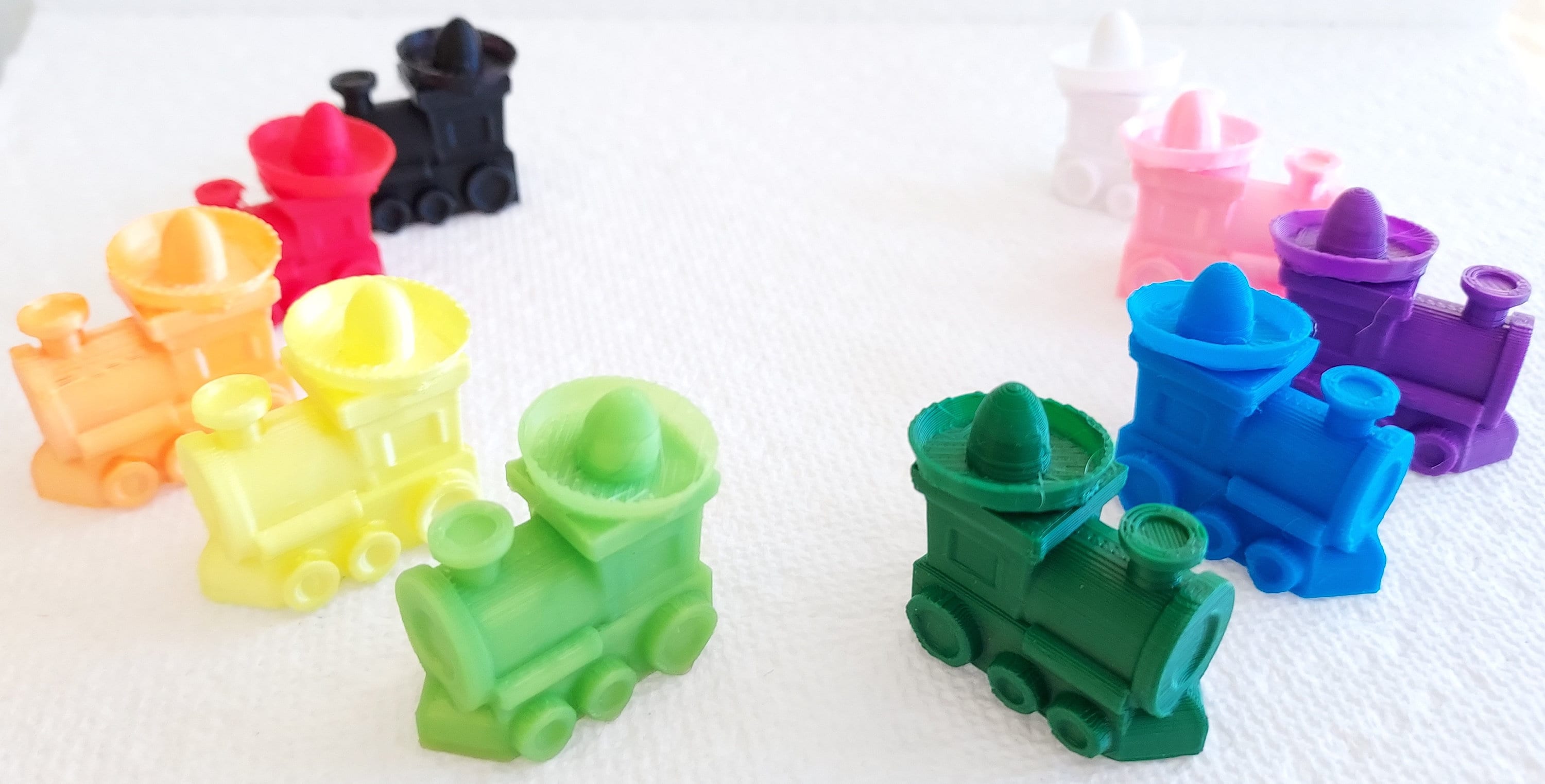 Mexican Trains, 8 Cute Train Tokens for Your Domino Game, You Pick ...