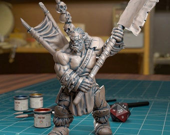 Dwarf Mohawk Bust Resin Miniature Fantasy Tabletop Games Dnd Dungeon ...