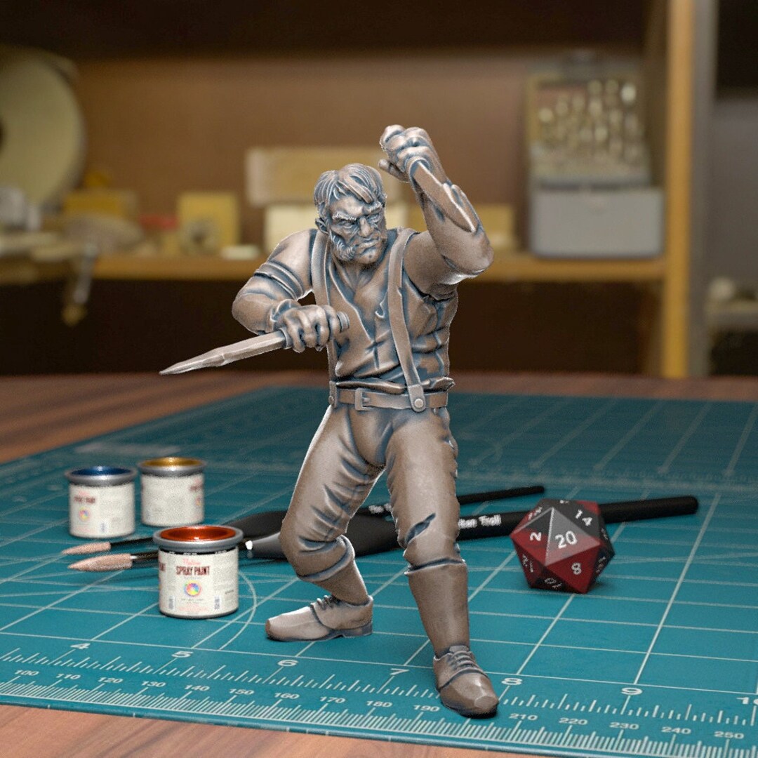 Bandit Thug - Resin Miniature | Fantasy Tabletop Games | Dnd | Dungeon ...