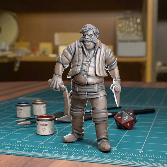 Bandit Thug Resin Miniature Fantasy Tabletop Games Dnd - Etsy