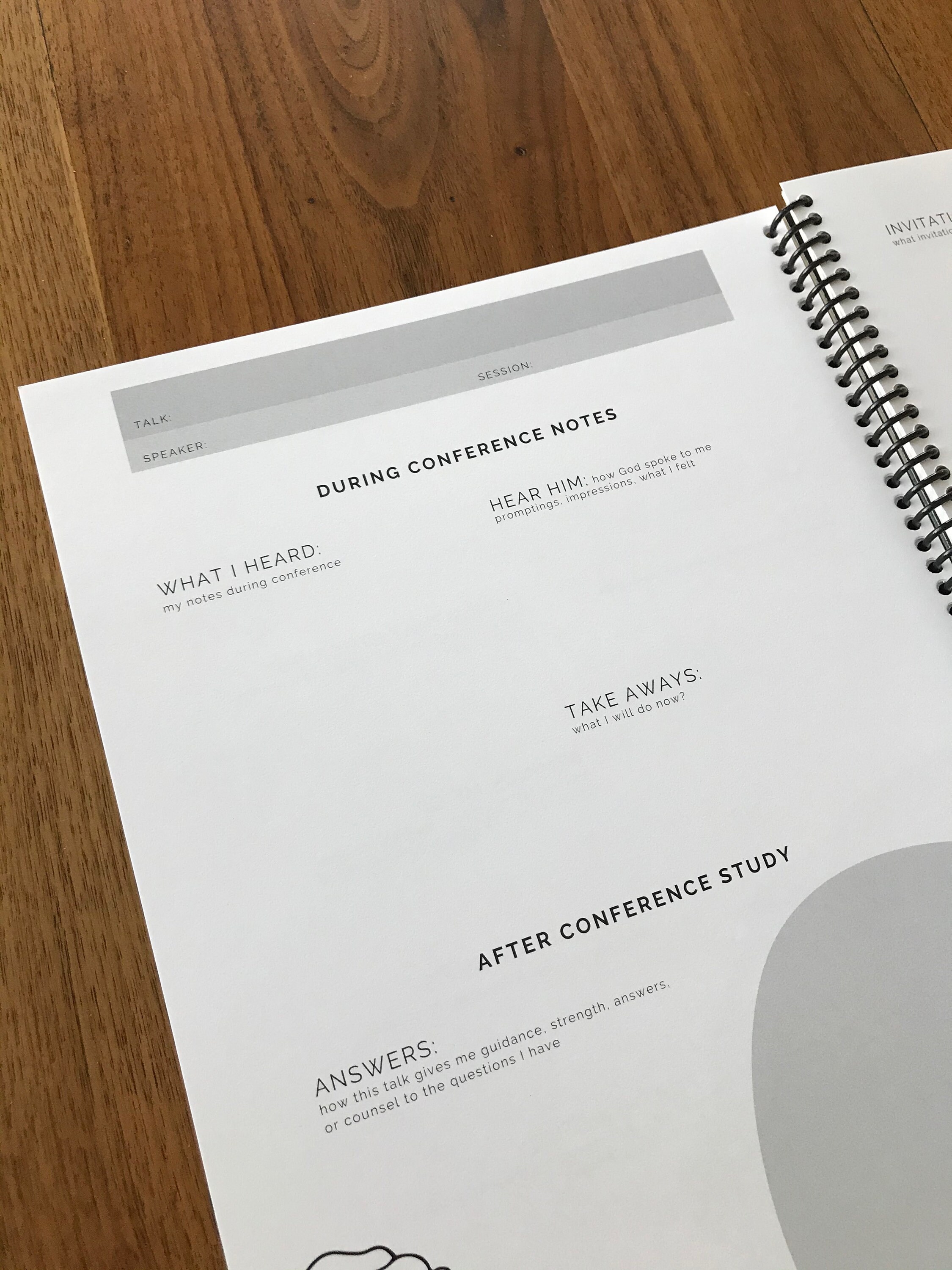 DOWNLOAD General Conference Workbook FLORAL Design - Etsy