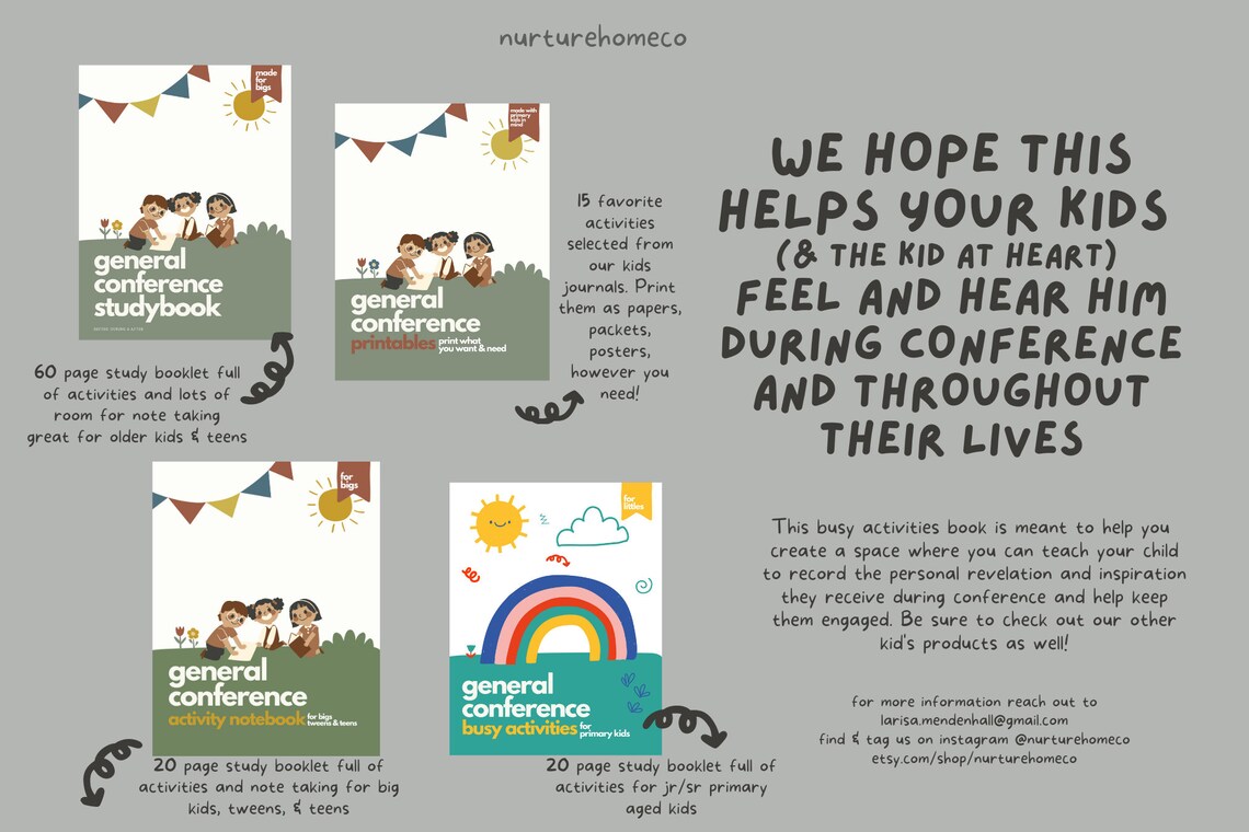 DIGITAL General Conference 20 Page Activity Notebook for Kids & Teens ...