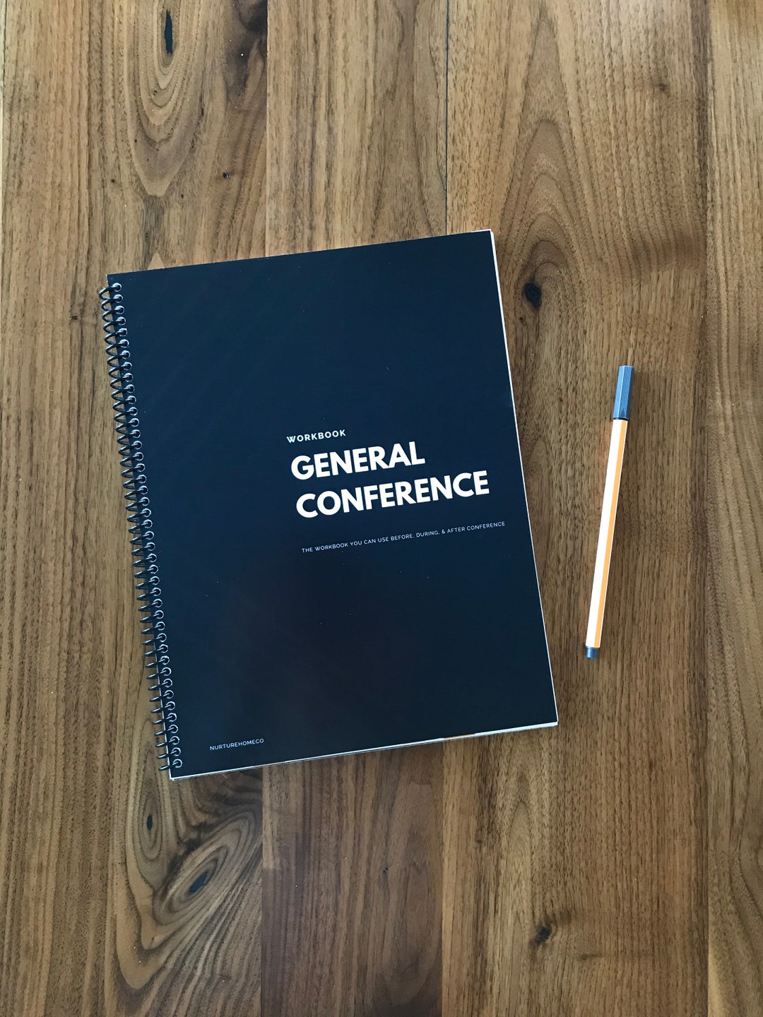 DOWNLOAD General Conference Workbook - Black & White Geometric - Etsy