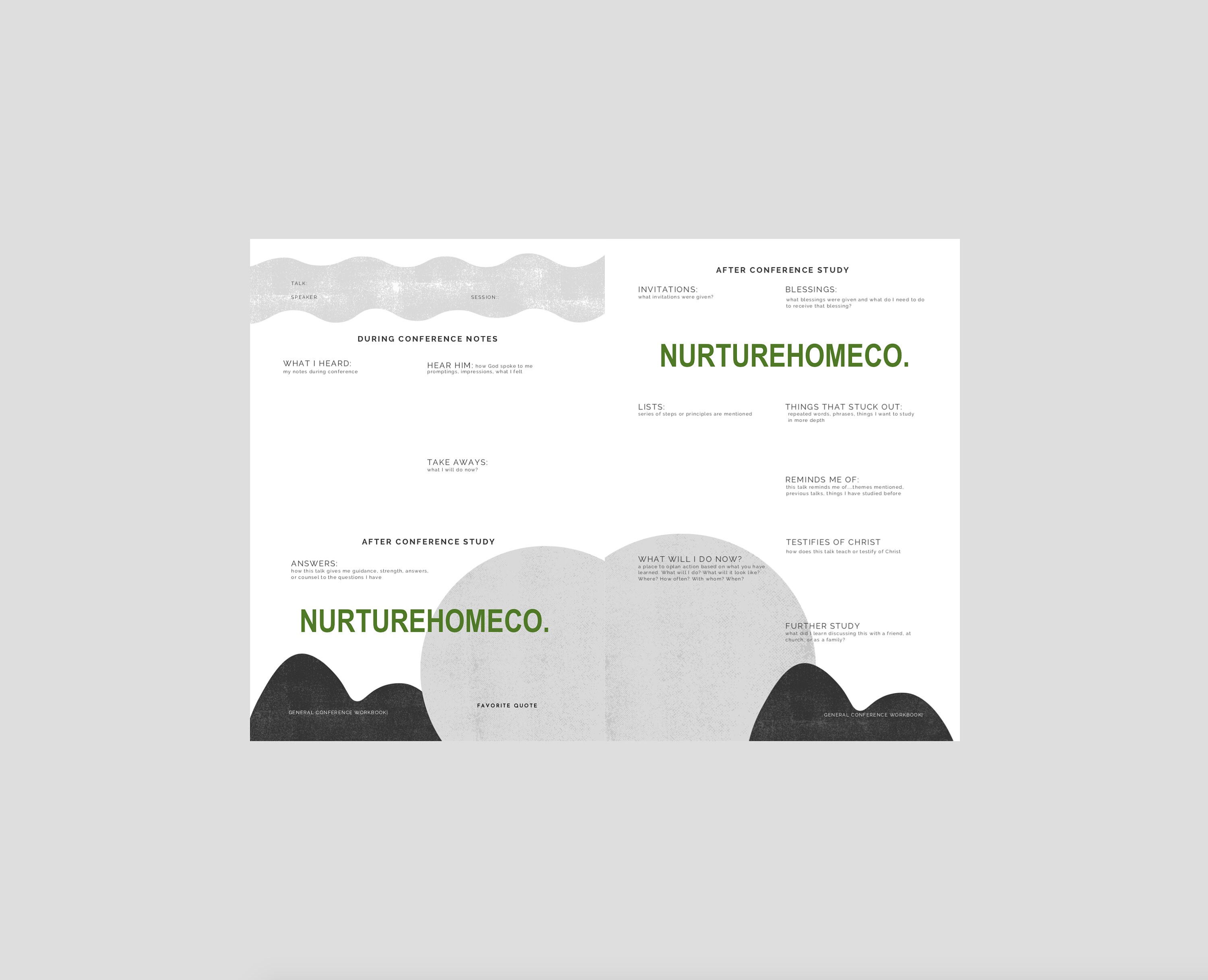 DOWNLOAD General Conference Workbook - Beach Design - Etsy