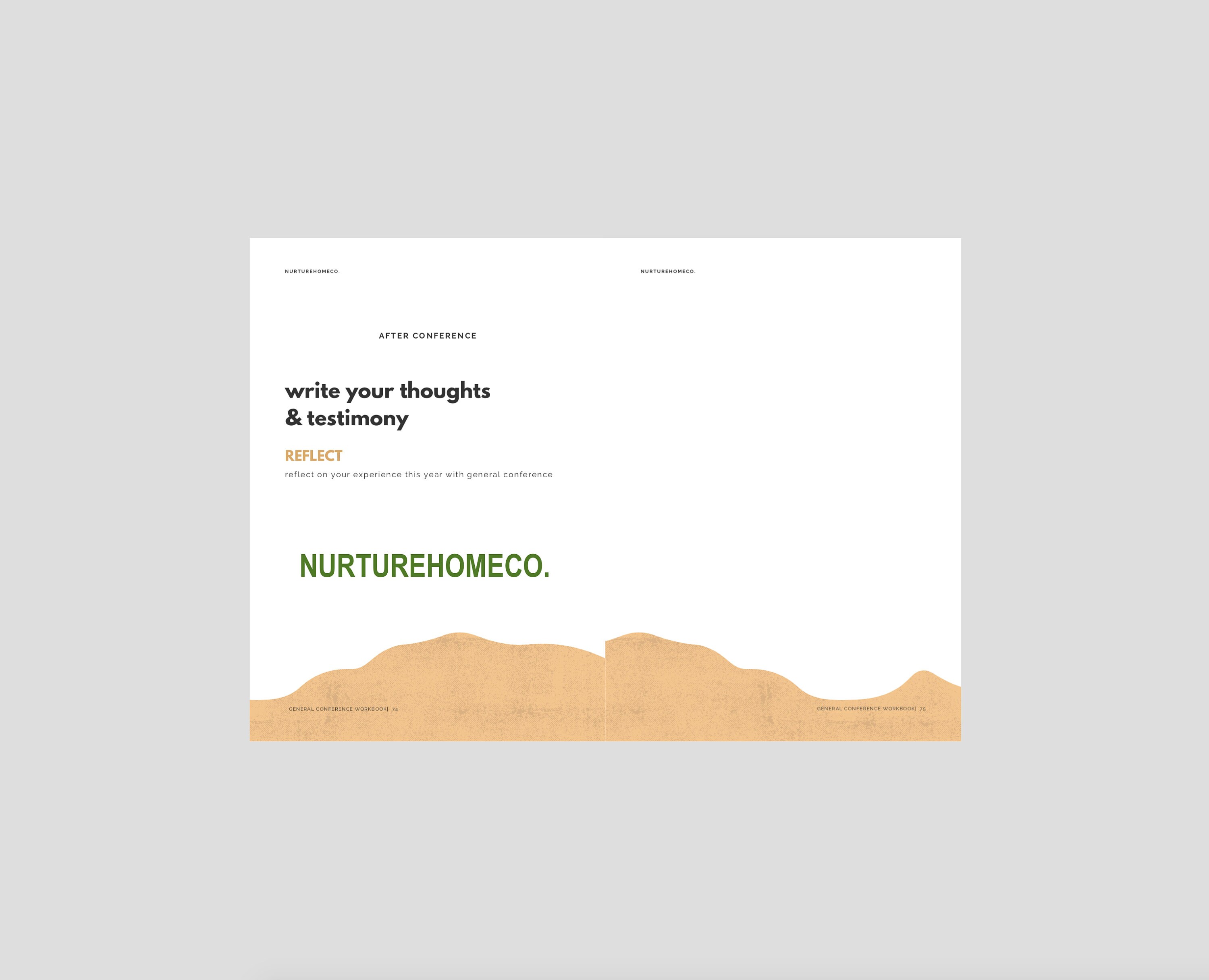 DOWNLOAD General Conference Workbook - Beach Design - Etsy