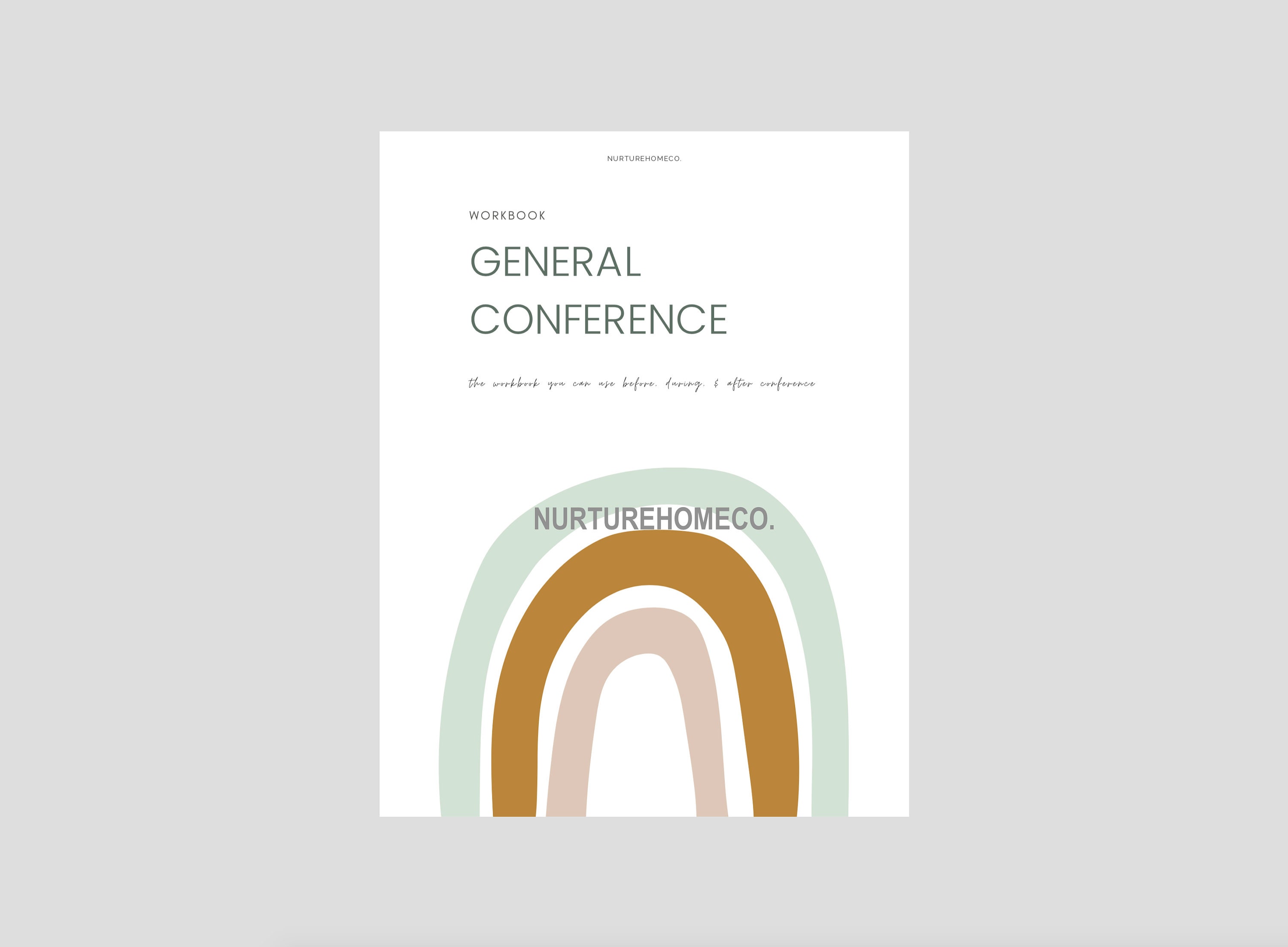 DOWNLOAD General Conference Workbook - Rainbow Design - Etsy