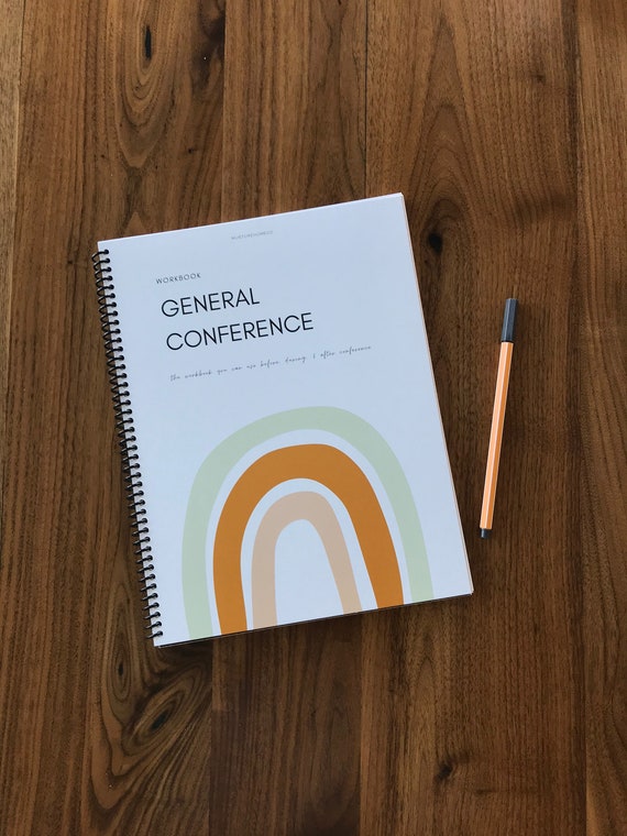 DOWNLOAD General Conference Workbook Rainbow Design - Etsy