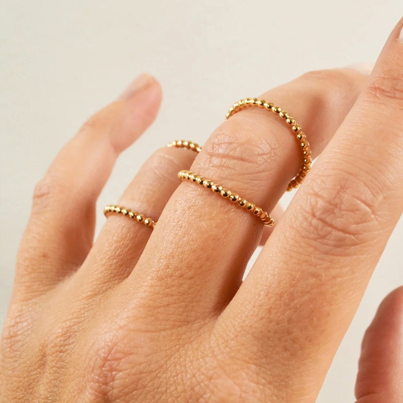 Waterproof Gold Ring Set - Etsy
