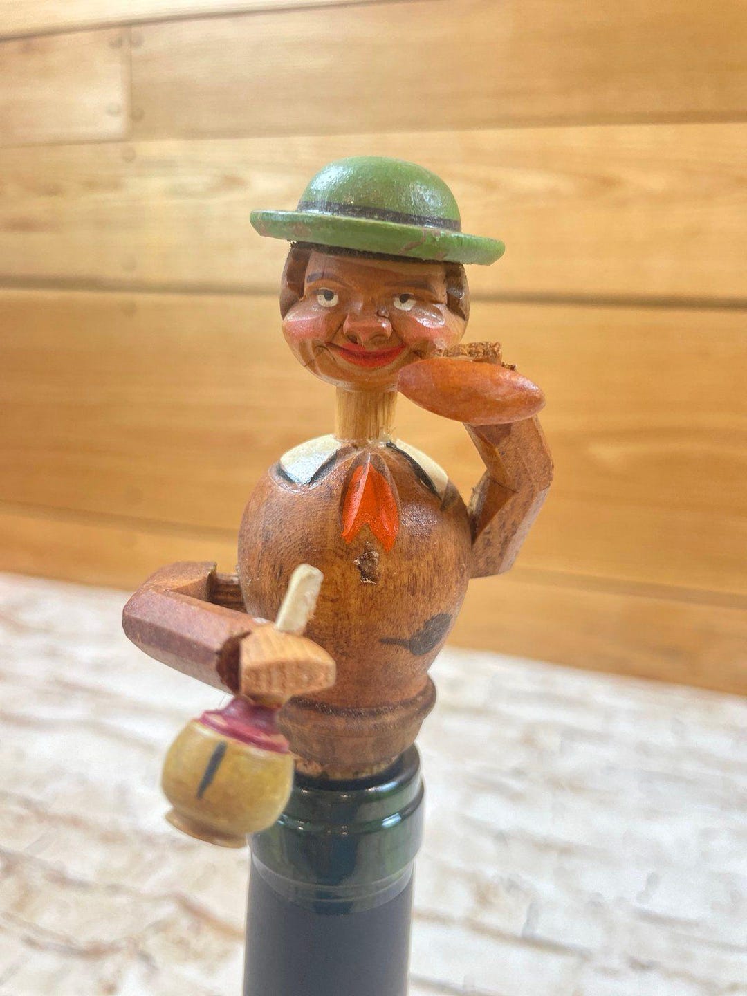 Antique Hand Carved Movable Bottle Stopper - Etsy