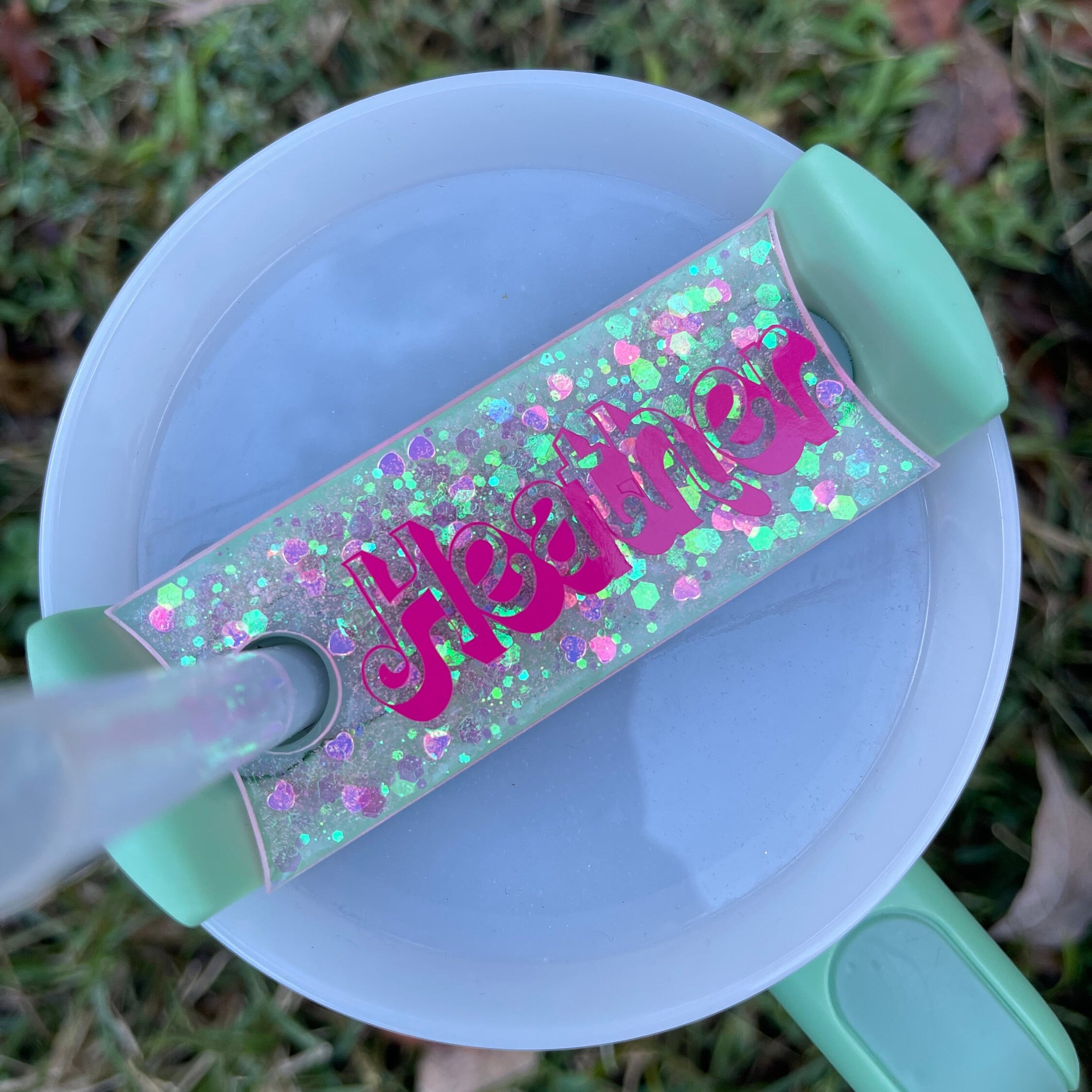 30/40oz Personalized Tumbler Tag, Name Tag, Tag for Tumbler Lid ...