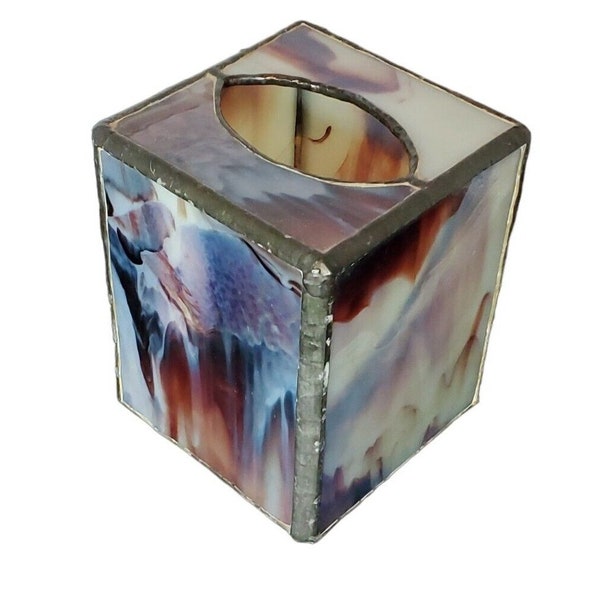 Stained Glass Tissue Box - Etsy