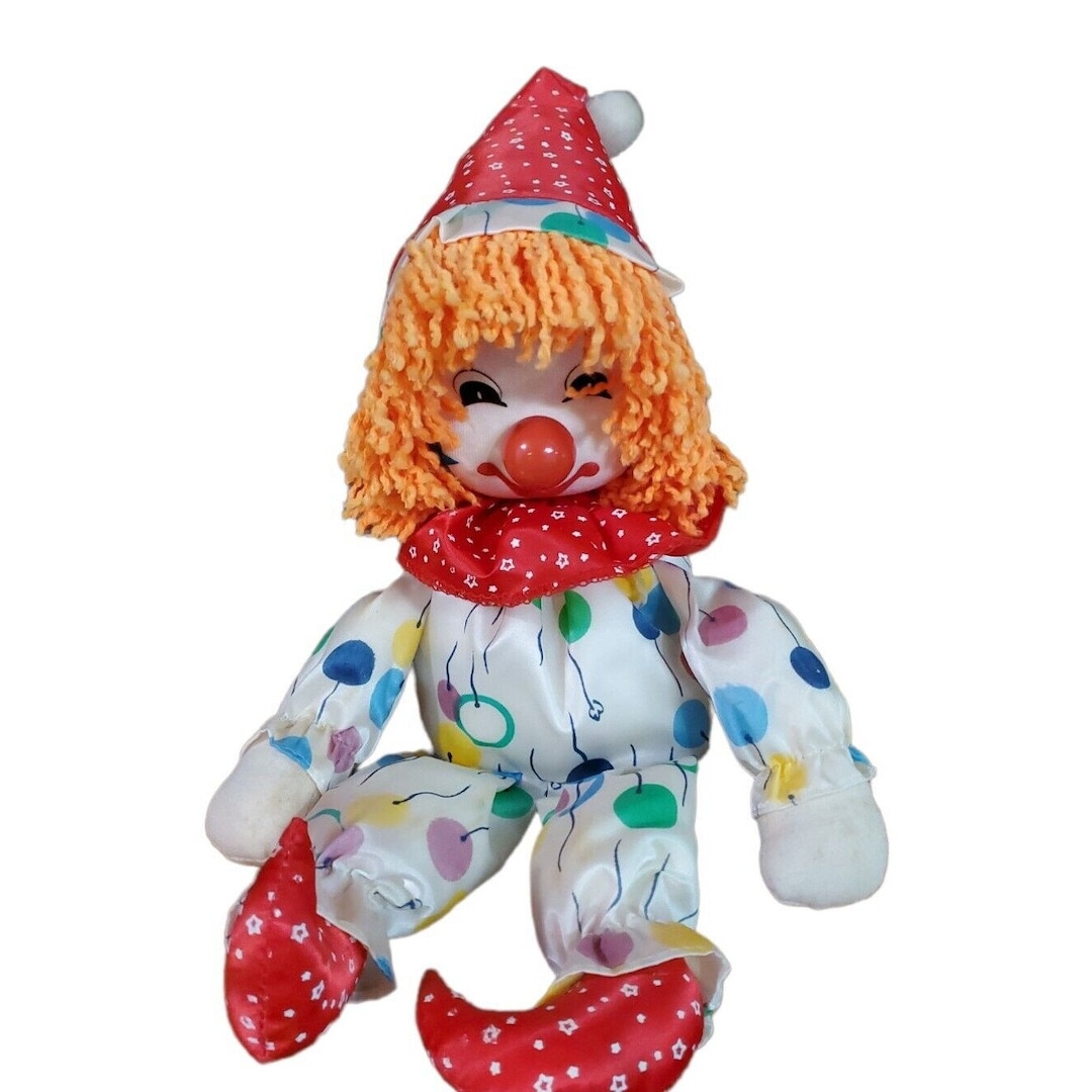 Vintage Musical Wind up Clown Its A Small World Colorful 1980s - Etsy