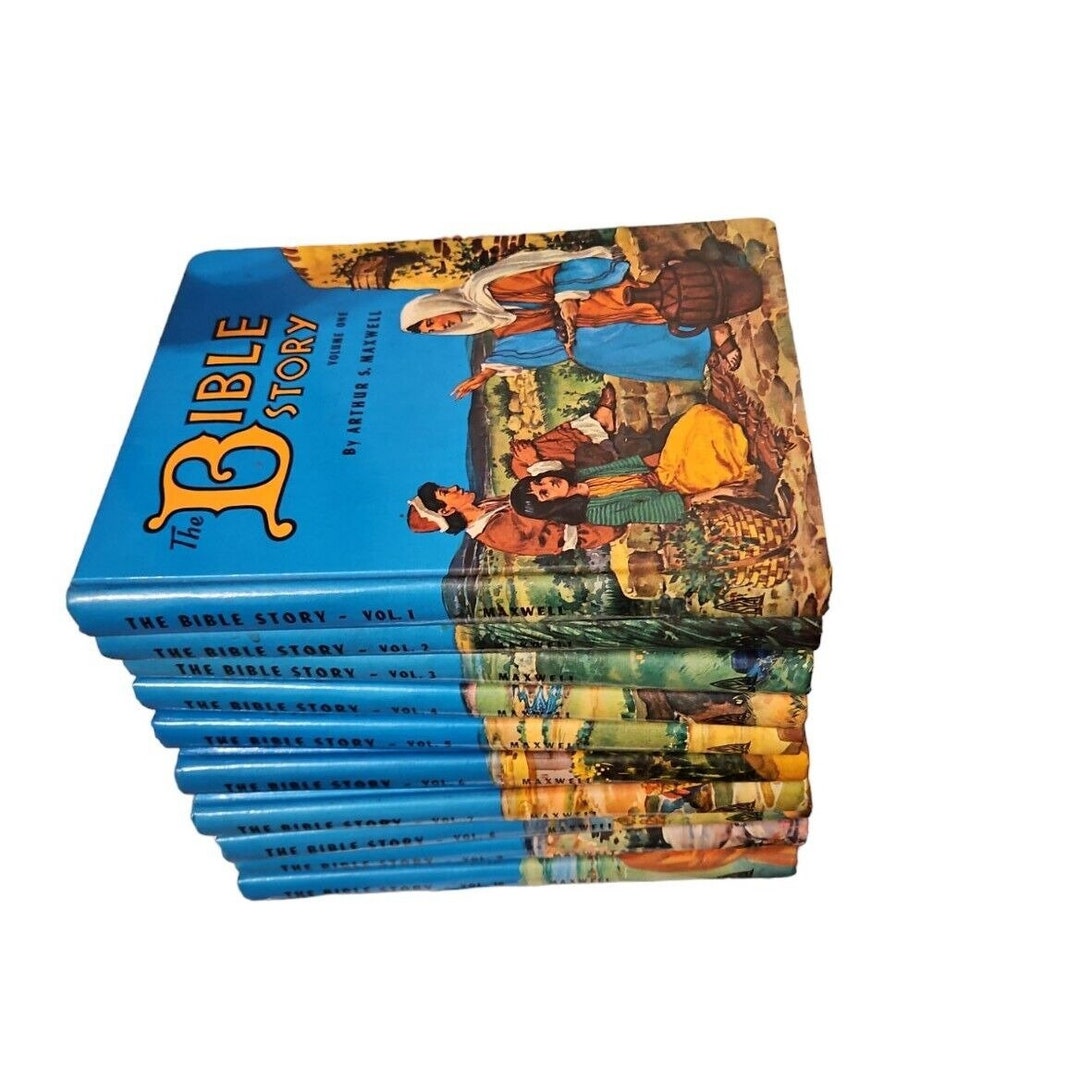 The Bible Story Complete Book Set Vol 1-10 Arthur Maxwell Vintage 1953 ...