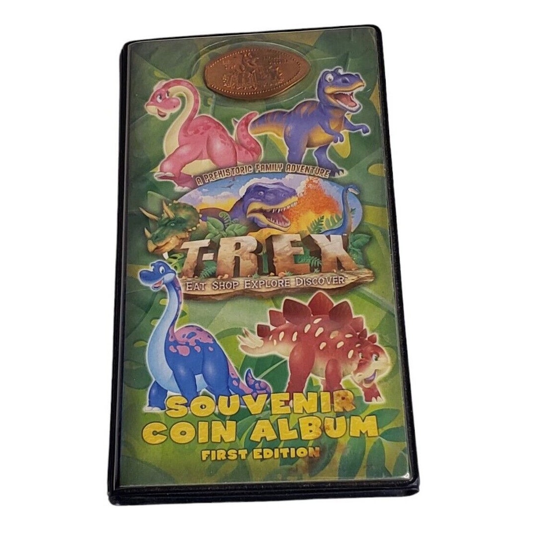 Walt Disney World Pressed Penny Album Trex Coin Set 36 Pennies 4 ...