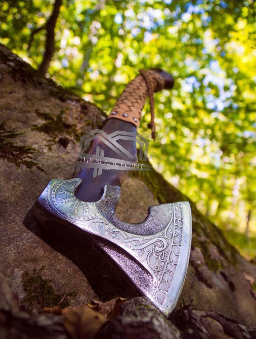 Custom Viking Axe Engraved on Carbon Steel With Ashwood Shaft Forged ...