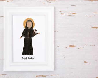 St. Faustina, Catholic Patron Saint of Divine Mercy, Fine Art Print - Etsy