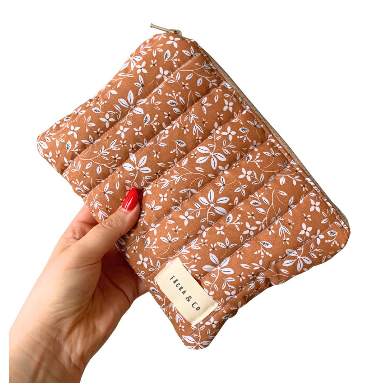 Handmade Quilted Flat Pouch Flat Pouch Flat Case Quilted Case - Etsy