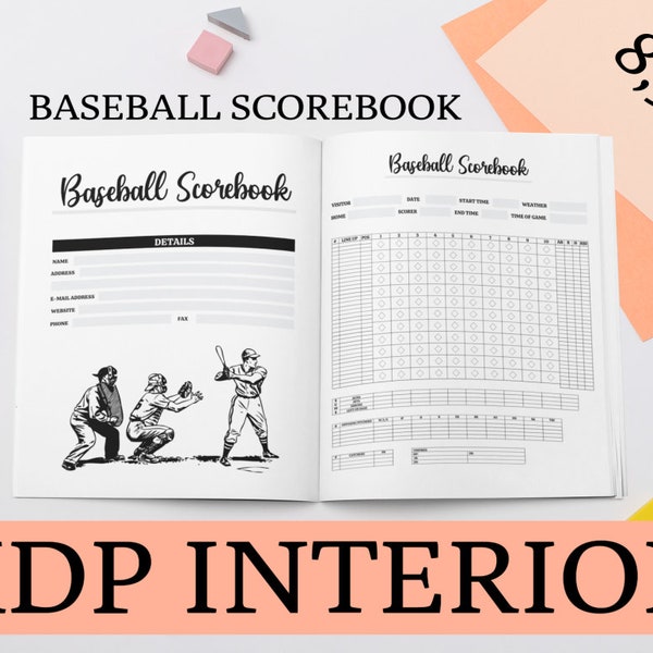 Baseball Scorebook - Etsy