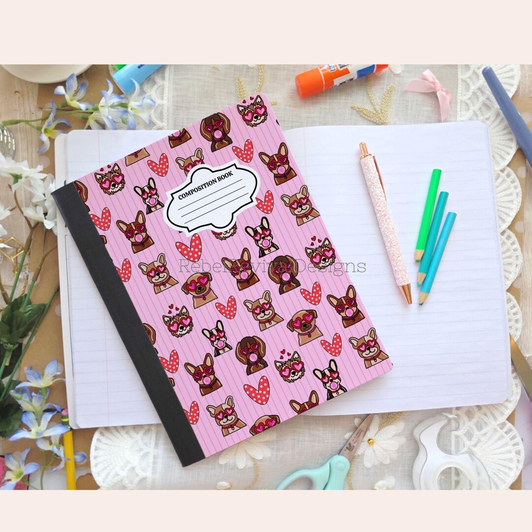 Printable Composition Notebook Cover PNG Back to School Personal ...