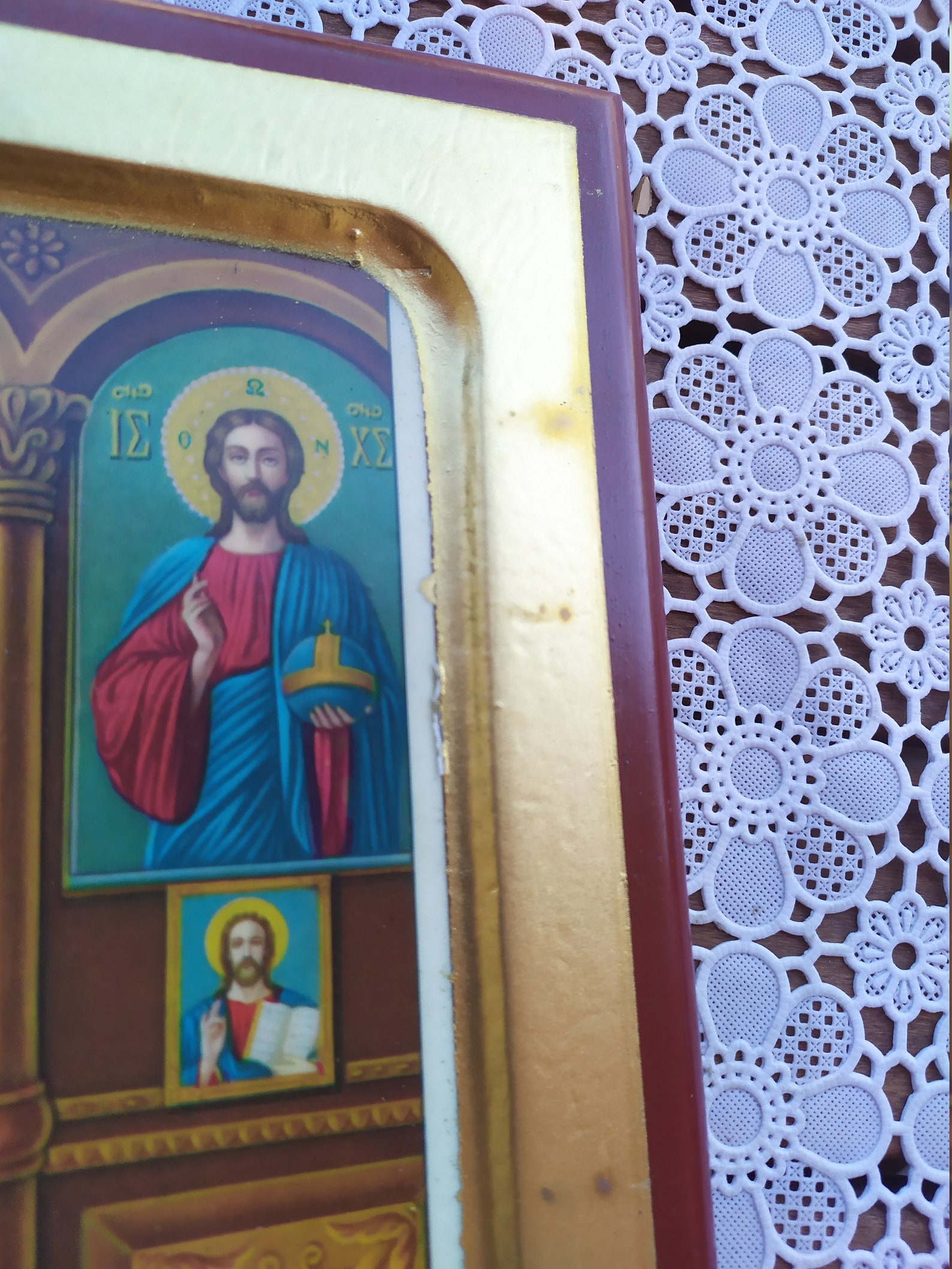 From 90s Greek Holy Icon of Saint Stephan Άγιος Στέφανος and - Etsy