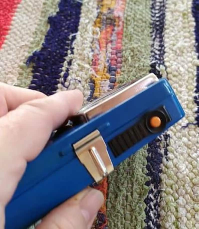 Blue Vintage Flashlight Pocket Lamp Collectible Military Torch ...