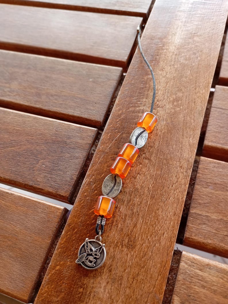 Greek Begleri Toy – Handmade Fidget Worry Beads – Orange Beads With ...