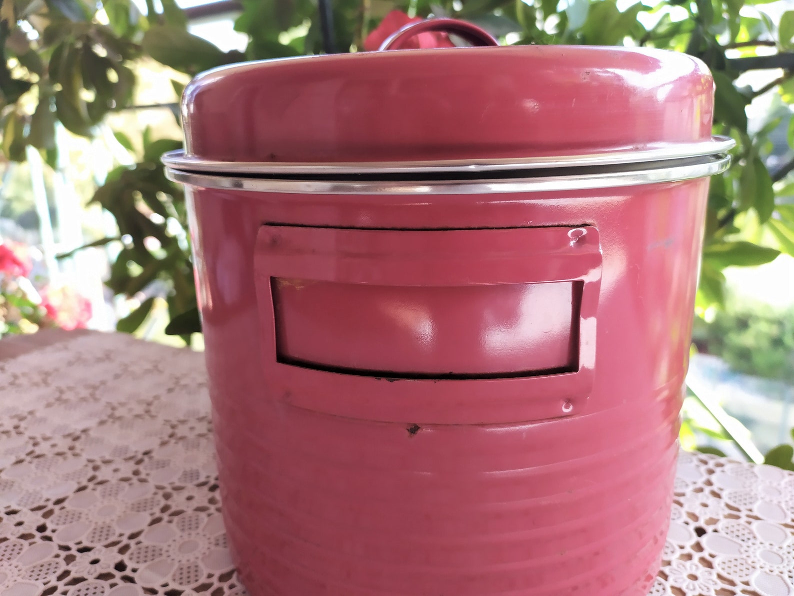 Xlarge Rusty Tin Storage Typhoon Brand in Cylindrical Shape | Etsy