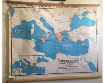 Vintage Map of Colonies - Etsy