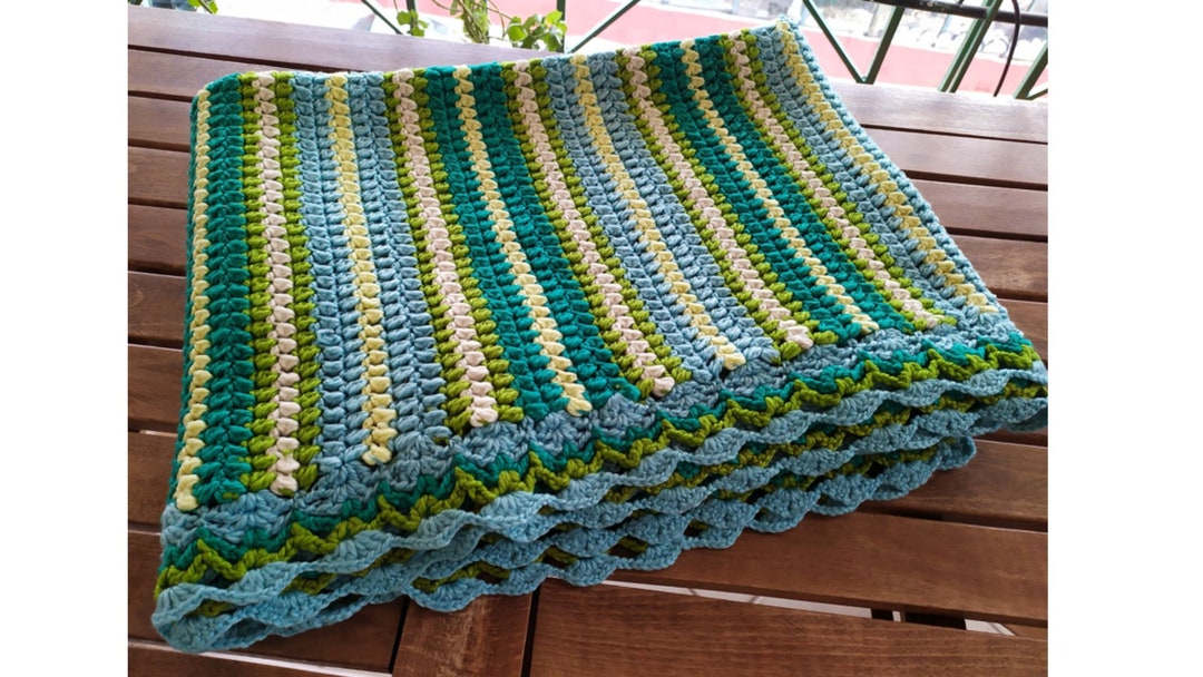 Sofa Couch Greek Crochet Handmade Traditional Made of Cotton Green ...