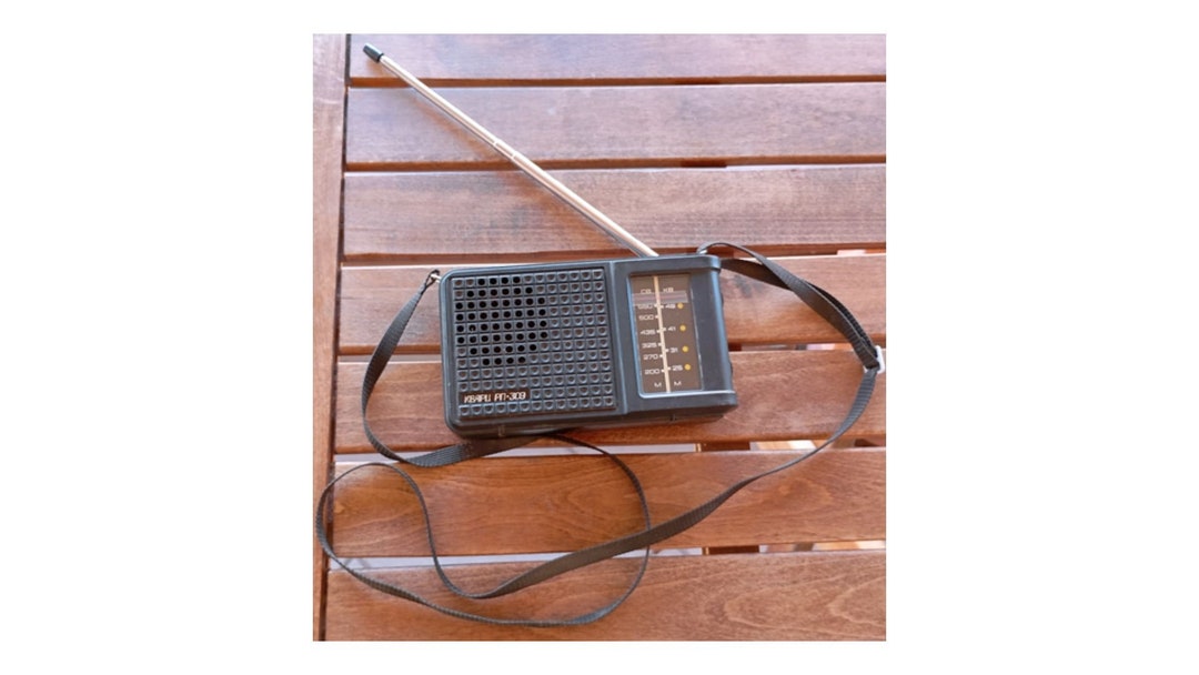 From 80's Vintage Black Portable Transistor Radio Made in the Balkan ...