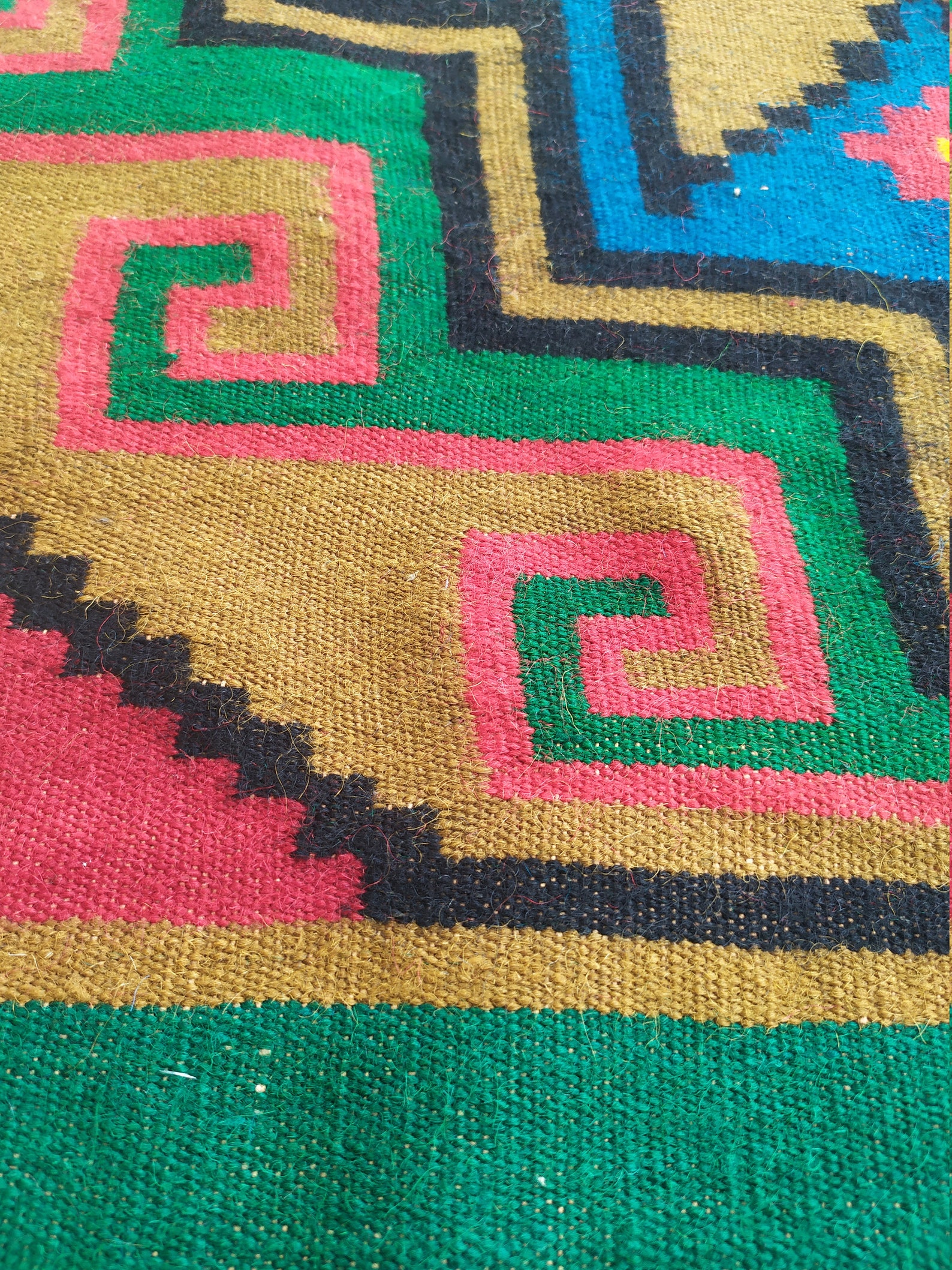 Greek 30's Kilim Handwoven Wool Organic Made in Greece - Etsy