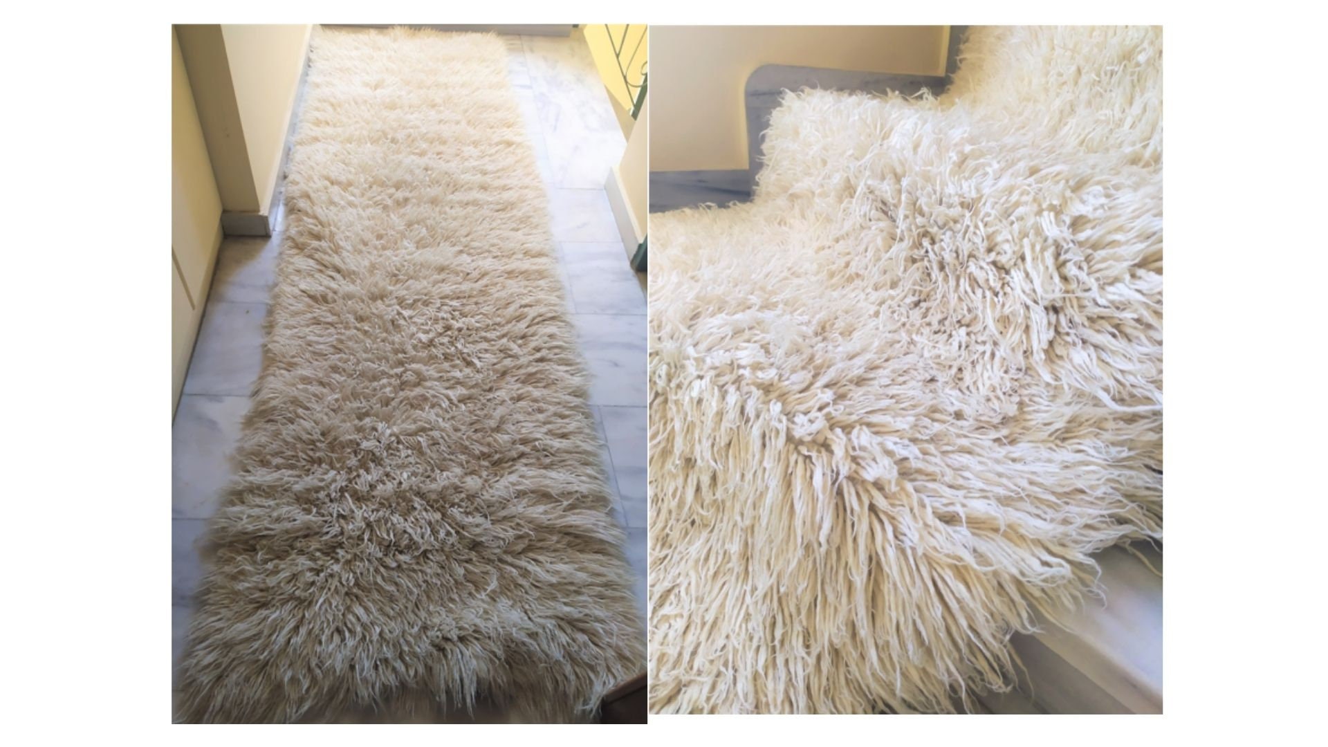 Rugs Greek 60's Light Green Flokati Wool Organic Rug Woollen Handmade ...