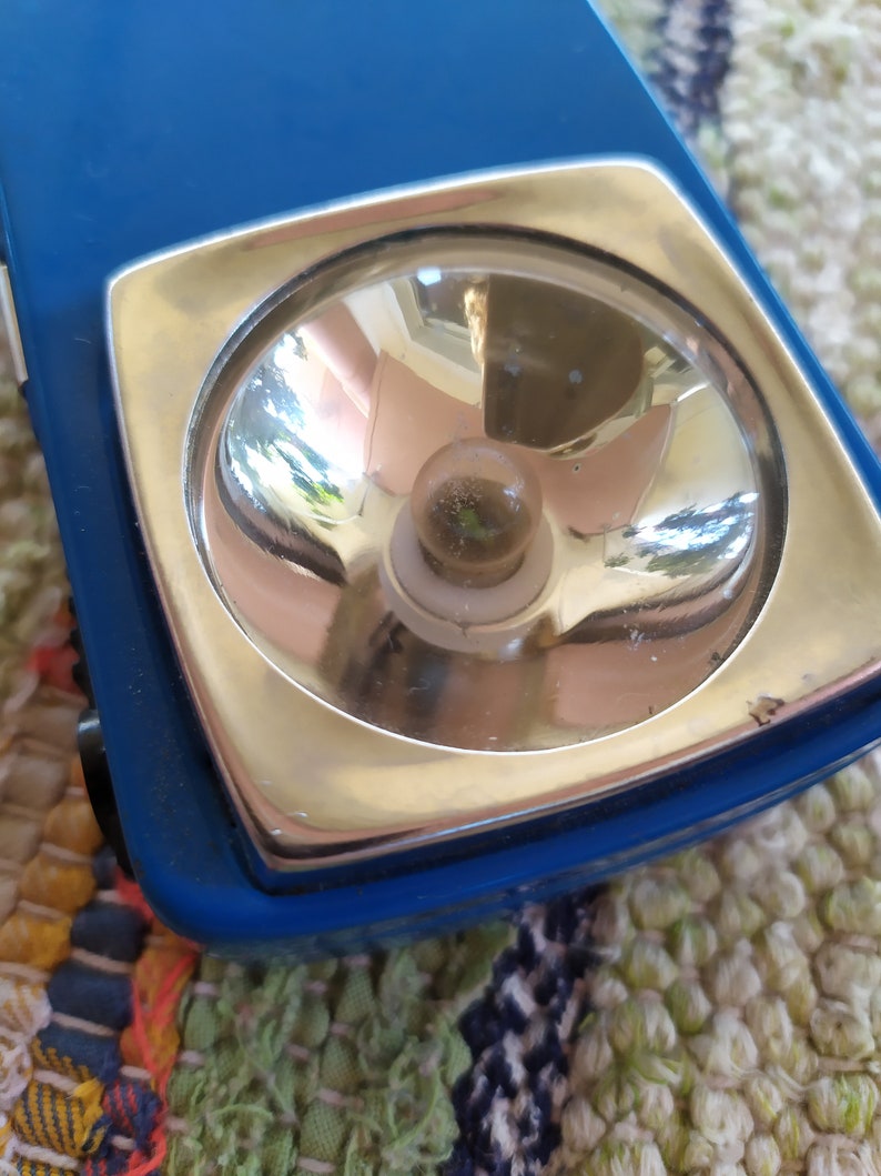 Blue Vintage Flashlight Pocket Lamp Collectible Military Torch ...