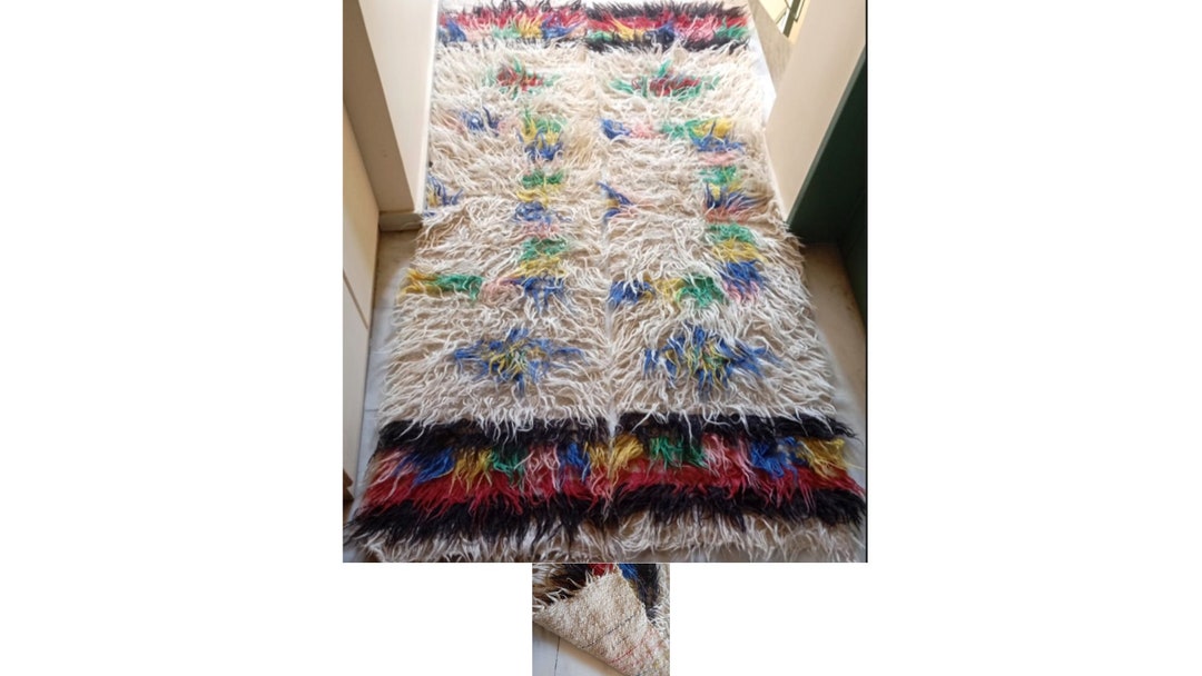 Set of 2 Genuine Greek Flokati Rugs Original Traditional Woven Woolen ...