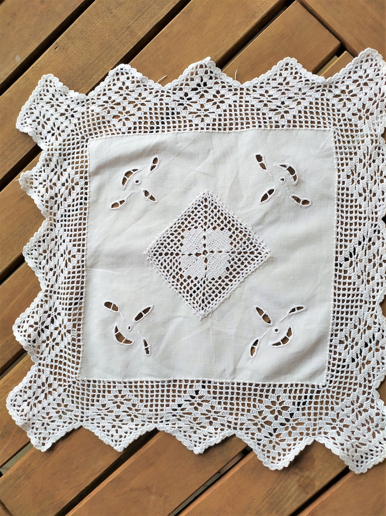 Greek Crochet / Crochet Square / Vintage Greek Chrochet - Etsy