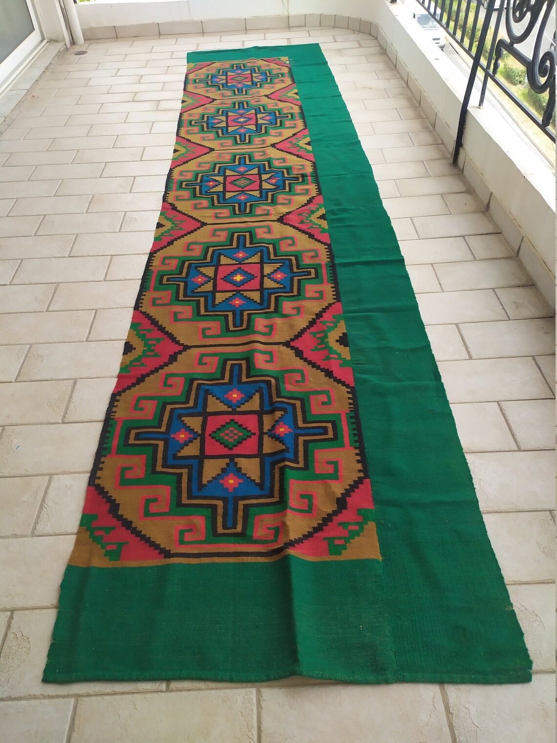 Greek 30's Kilim Handwoven Wool Organic Made in Greece - Etsy