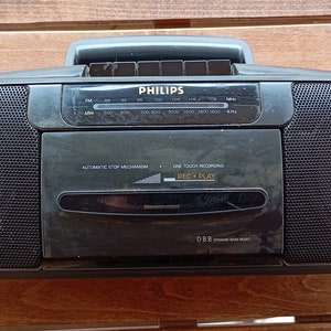 Vintage 90s Philips Radio Cassette Record Players Kassetten-recorder ...