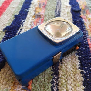 Blue Vintage Flashlight Pocket Lamp Collectible Military Torch ...
