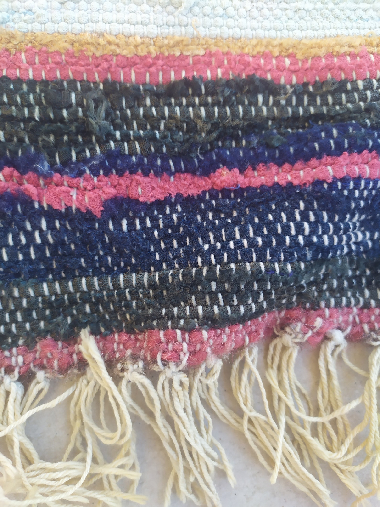 Greek Chindi Area Rug Large Stripped Hand Woven Loom Rug - Etsy